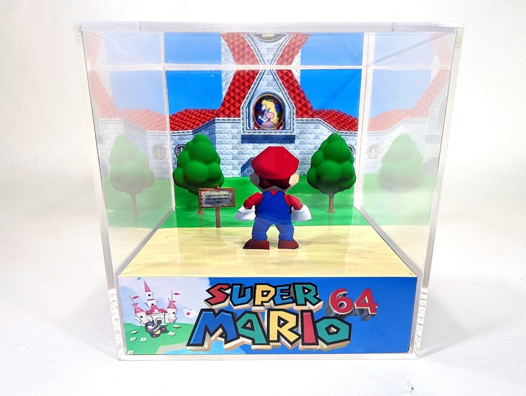 Super Mario 64 Castle - DIY PDF Cube Diorama Template N64 - Etsy