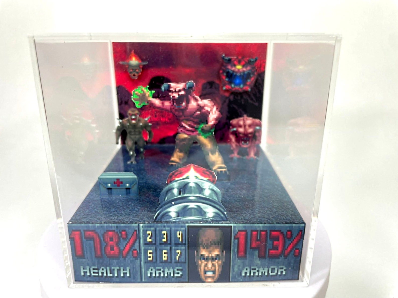 Doom DIY Cube Diorama Template PDF Arcade / SNES - Etsy