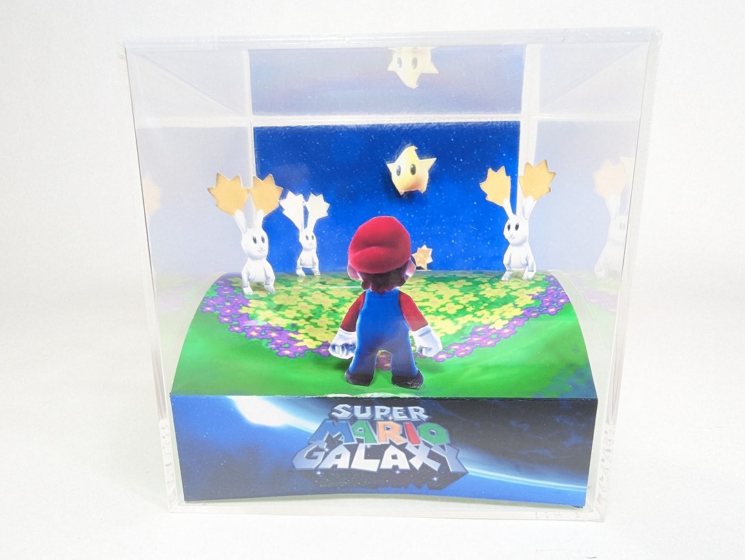 Super Mario Galaxy - DIY Cube Diorama Template - Wii - Etsy