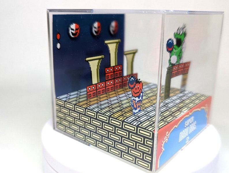 Super Mario Bros 2 Wart Boss Battle DIY Cube Diorama - Etsy