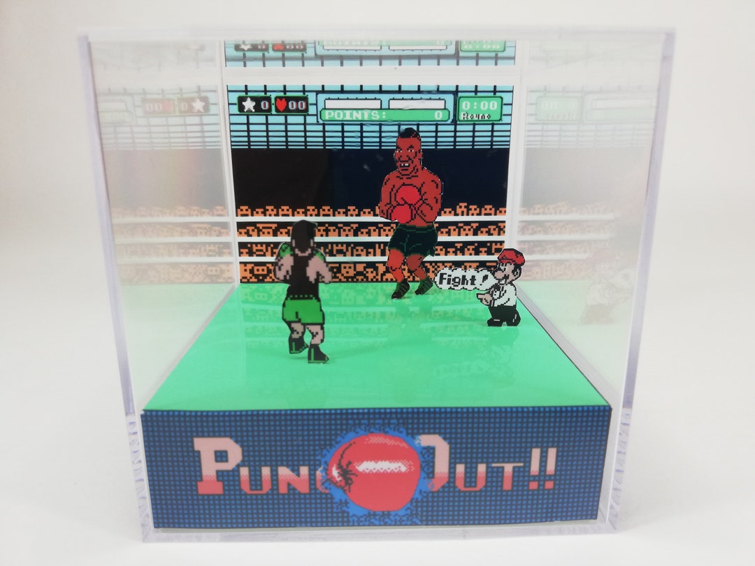 Punch Out - Cube Diorama DIY PDF Template - NES - Etsy