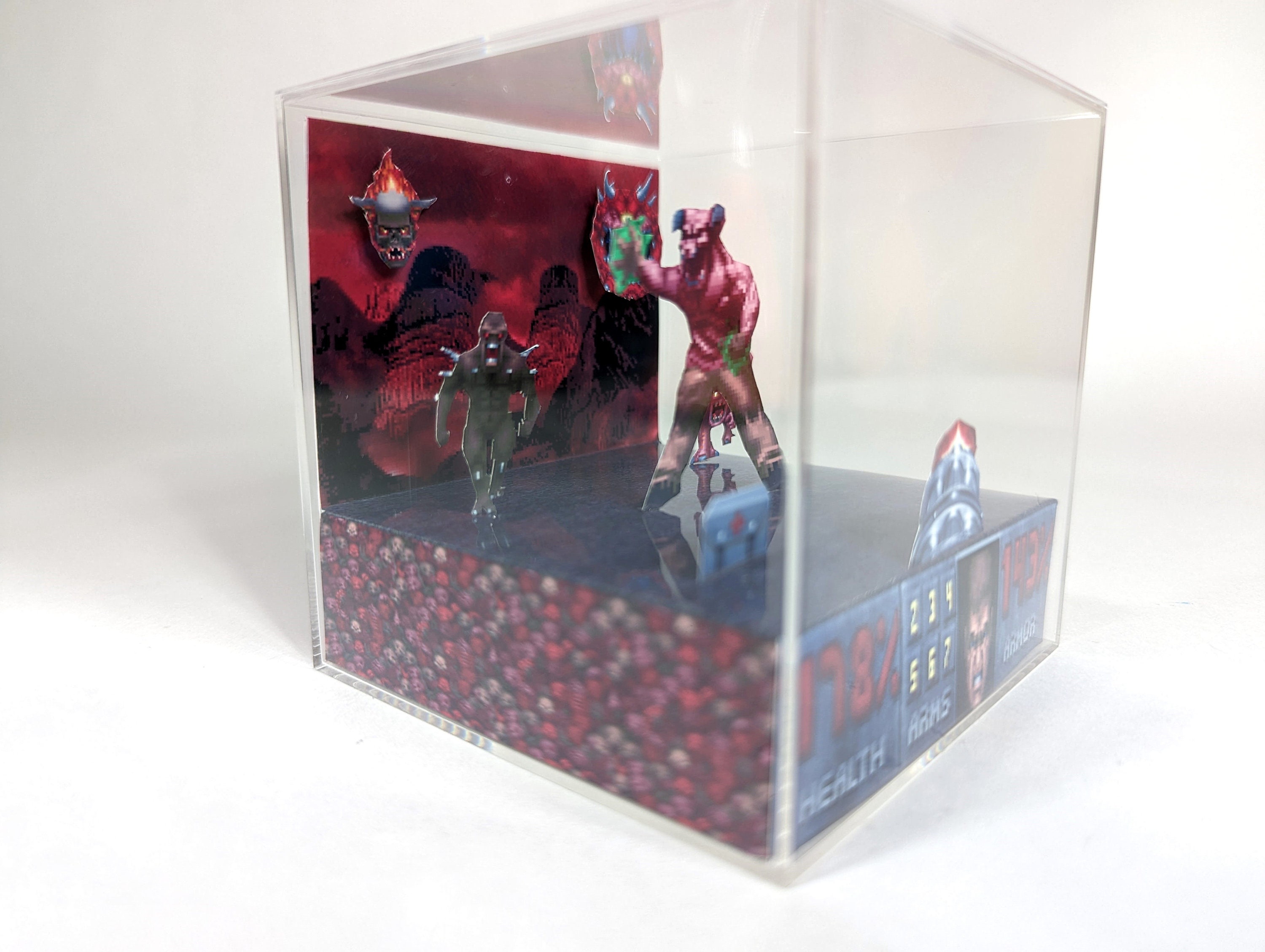 Doom - DIY Cube Diorama Template (PDF) - Arcade / SNES - Etsy