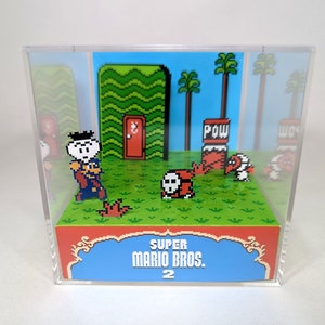 4 X Super Mario Template Pack - DIY Papercraft Diorama Templates - Etsy