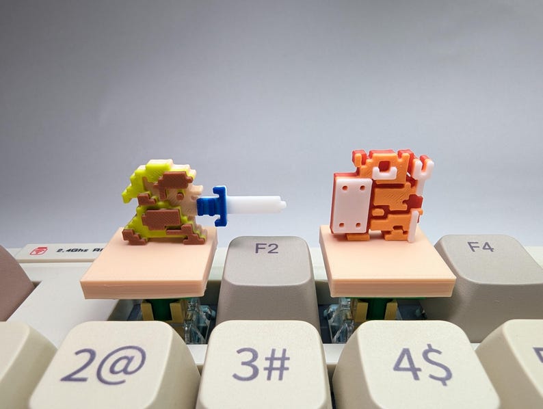 Zelda NES Magnetic Keycaps Set of 4 Case Included - Etsy