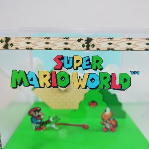 Super Mario World SNES - DIY Cube Diorama Template - Etsy Canada
