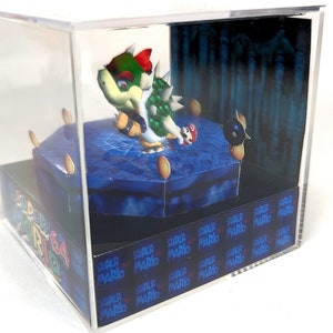 Super Mario 64 Bowser Fight - DIY PDF Cube Diorama Template N64 - Etsy