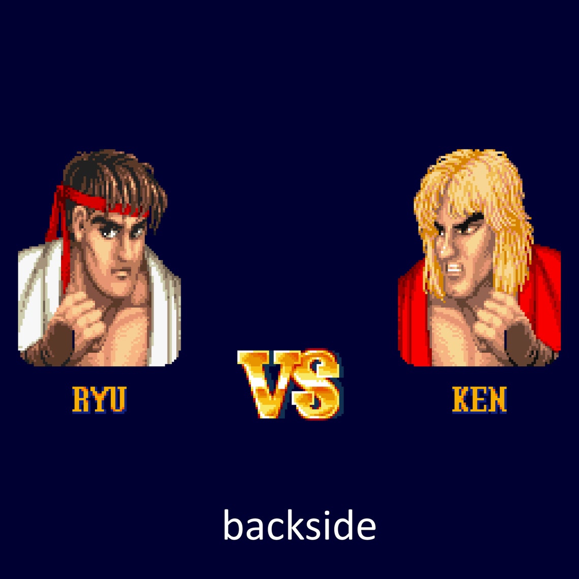 SF2 Ryu Vs Ken DIY Cube Diorama Template Street Fighter 2 | Etsy