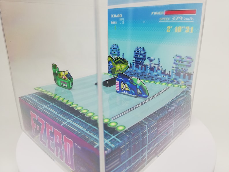 F-zero DIY Cube Diorama Papercraft PDF Template - Etsy