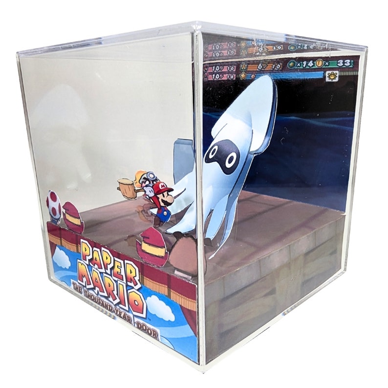 Paper Mario Thousand Year Door - DIY PDF Cube Diorama Template TYD - Etsy