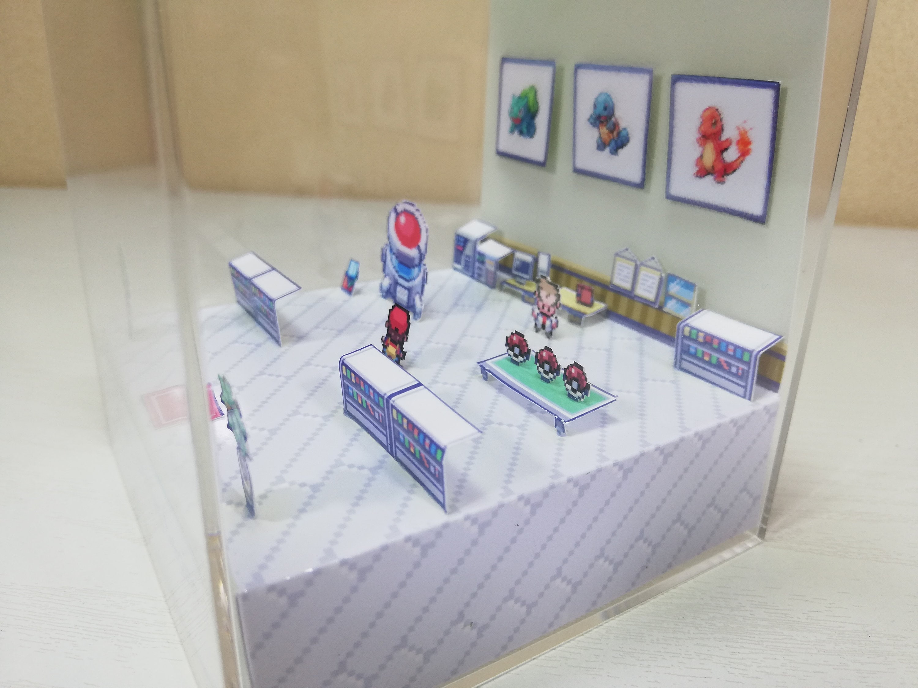 Pokemon Professor Oak Lab - DIY Cube Diorama Template - Etsy