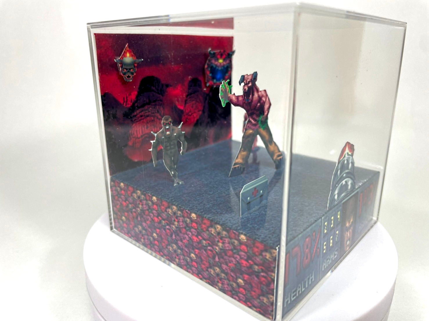 Doom DIY Cube Diorama Template PDF Arcade / SNES - Etsy UK