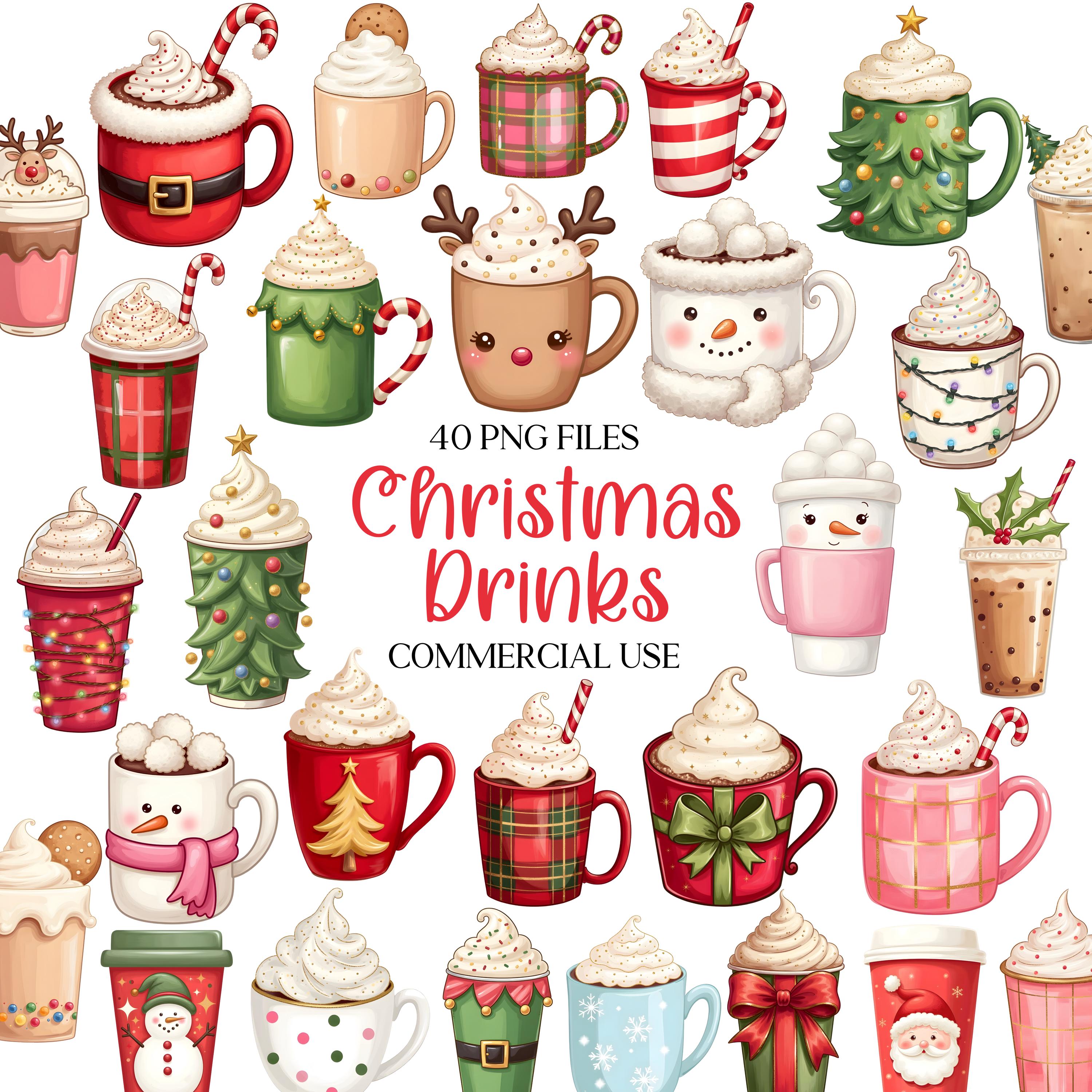 Christmas Cocoa Clipart - Coffee Png - Happy Holidays - Mug ...