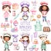 Cute Bakery Clipart - Watercolor - Kids Clipart Bundle - Pastel Baking ...