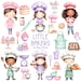 Cute Bakery Clipart - Watercolor - Kids Clipart Bundle - Pastel Baking ...