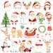 Christmas Clipart - Watercolor - Cute - Christmas Png - Santa ...