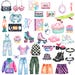 90's Clipart Bundle - Watercolor - Cute 90's Png - Retro - Y2K - Trendy ...