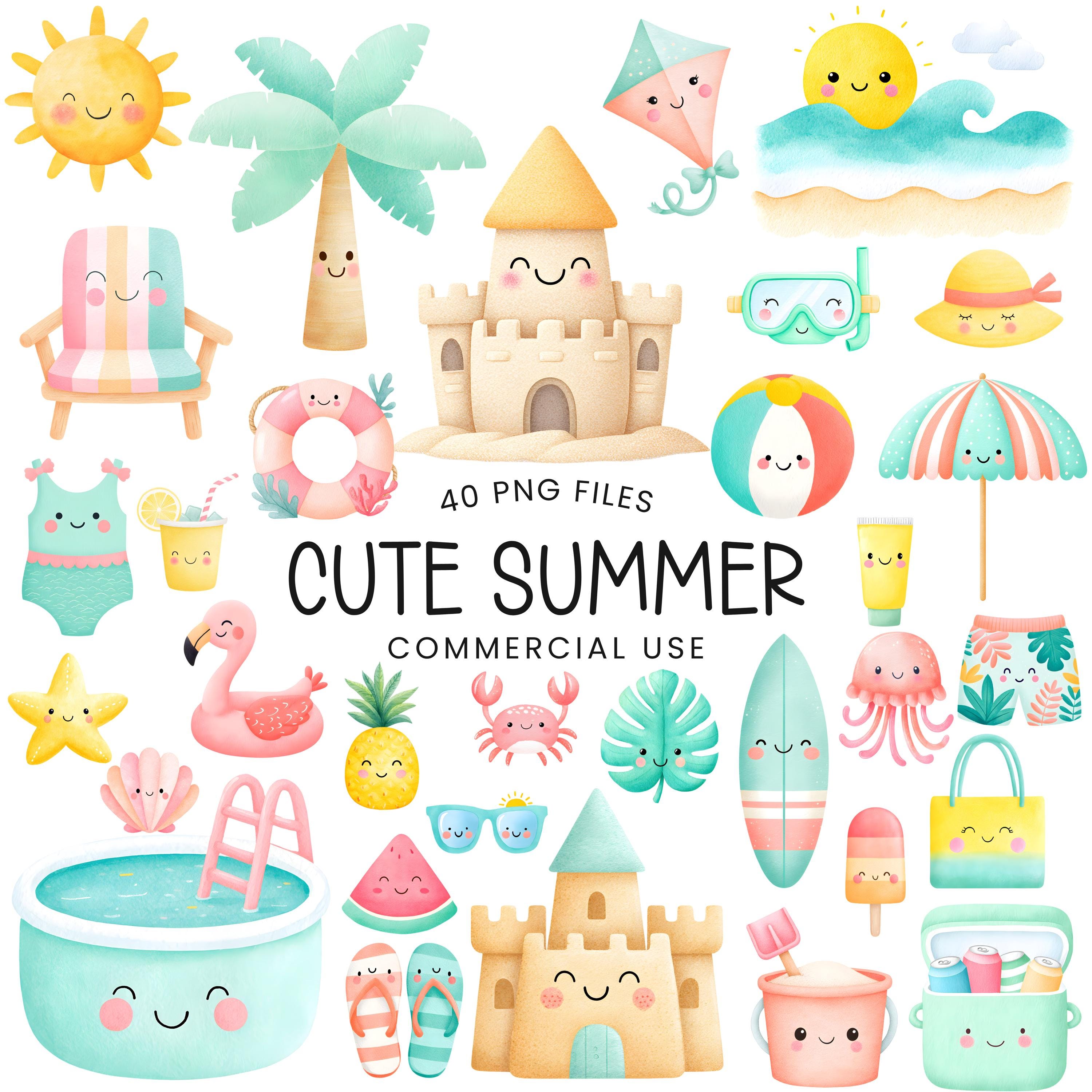 Summer Clipart Easy Cute