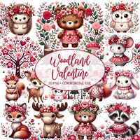 Woodland Animals, Watercolor Woodland Animals PNG, Watercolor ...