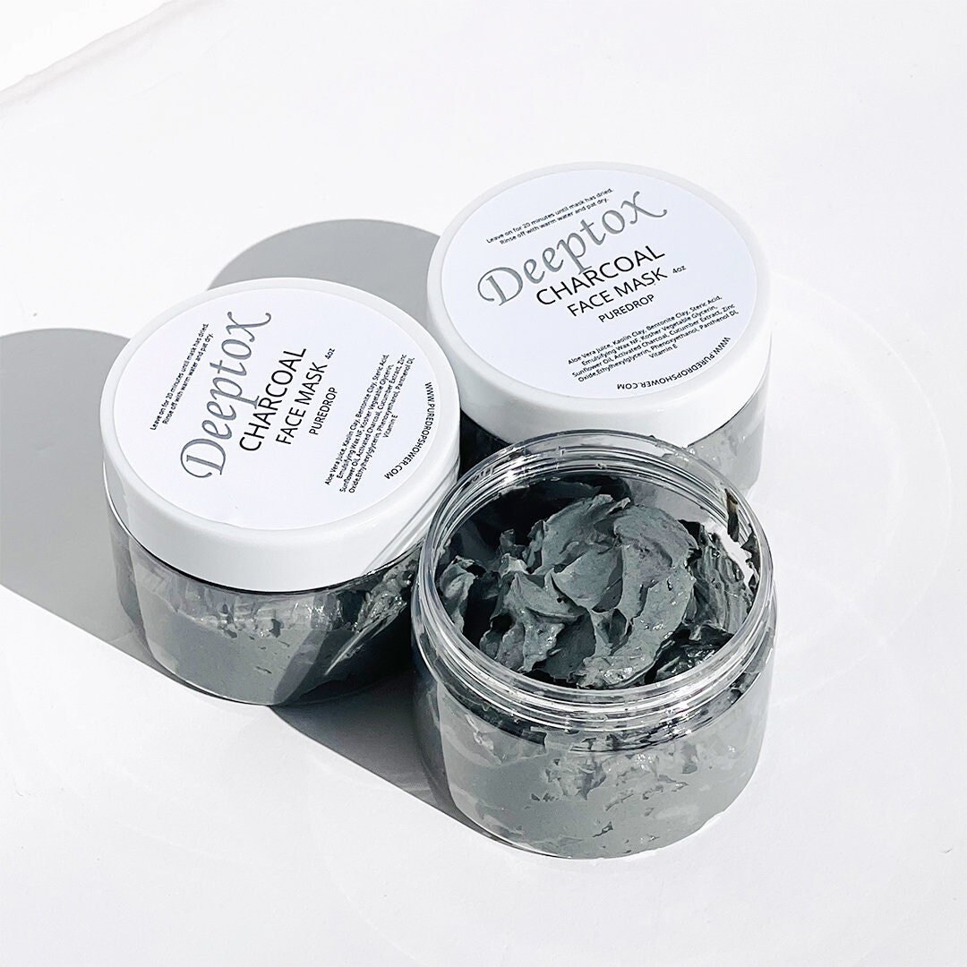 Deeptox Activated Charcoal Facial Mask Natural - Etsy