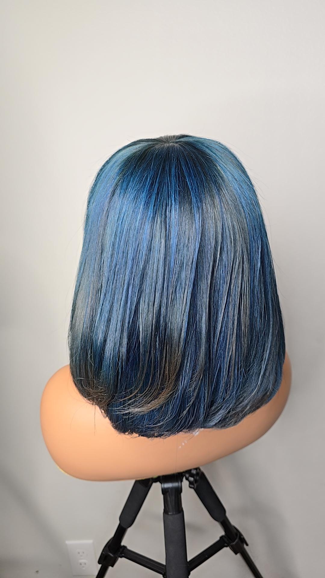 12-inch Bob With Bang 100% Human Hair With 4x4 Lace Closure - Etsy