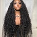 360 Full Lace Knotless Boho Box Braided With Italian Curly Human Hair ...