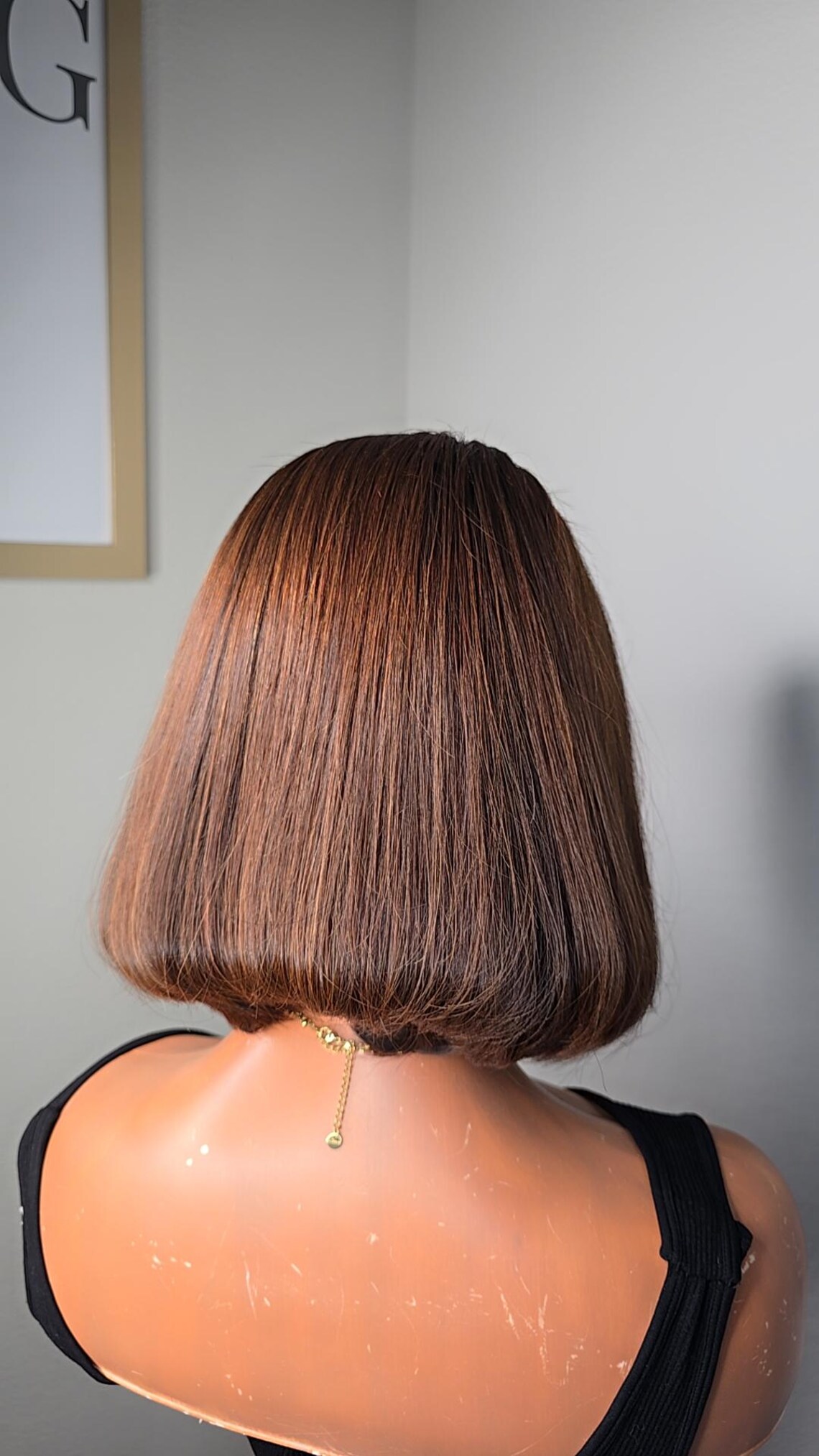 12-inches Short Bob With Bang 6x6 Closure Lace Human Hair Wig - Etsy