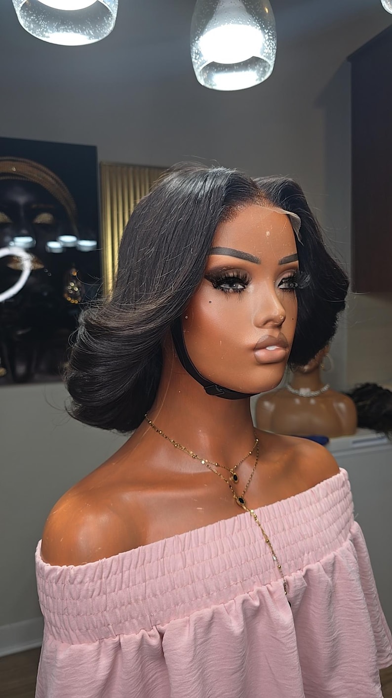 10 Inches Glueless Bob Wig 4x4 Lace Closure 100% Human Hair - Etsy