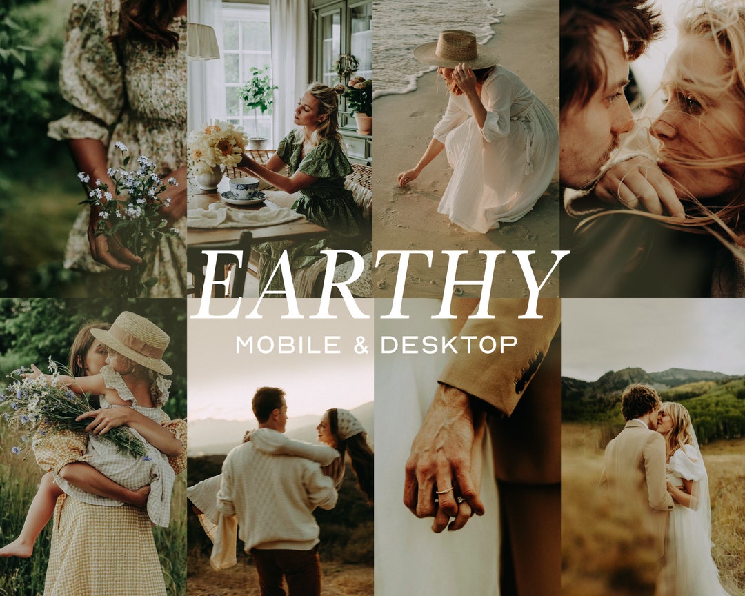 17 Earthy Tones Lightroom Mobile Presets & Desktop, Natural Photo ...