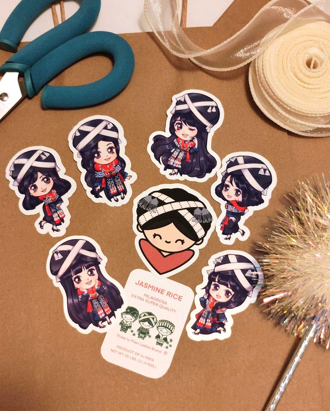 Mien Stickers (options) - Etsy