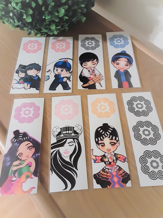 Hmong Bookmarks/laminated Bookmarks | Etsy
