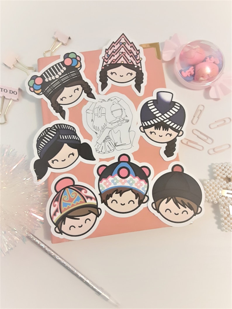 Hmong Stickers options | Etsy