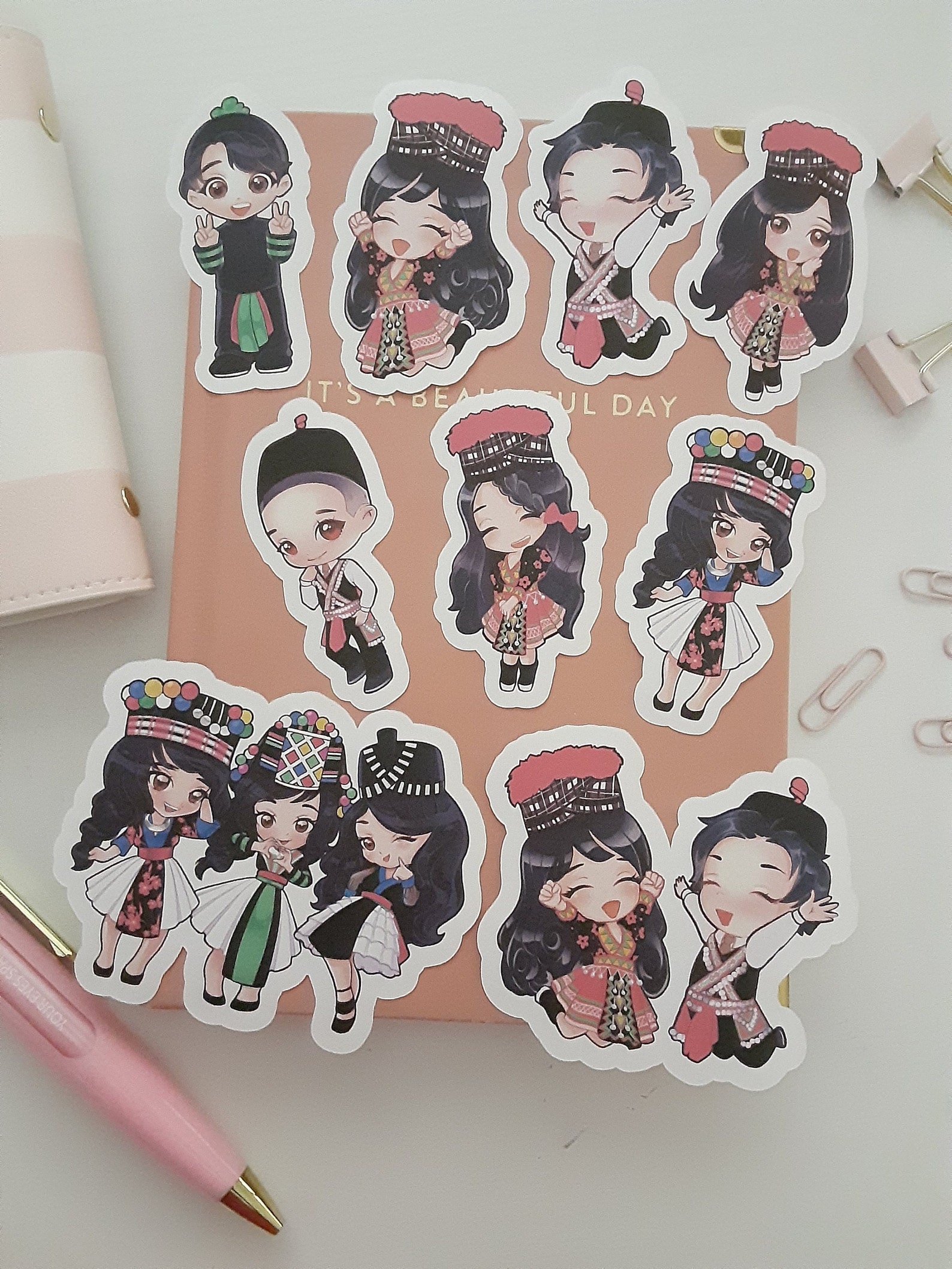 Hmong Stickers options - Etsy