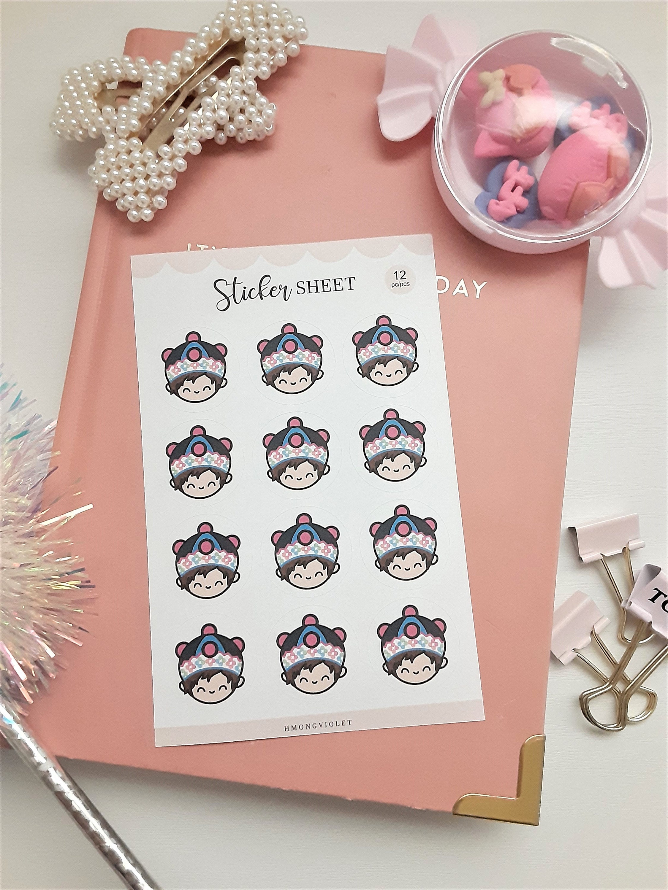 Hmong Sticker Sheets options | Etsy