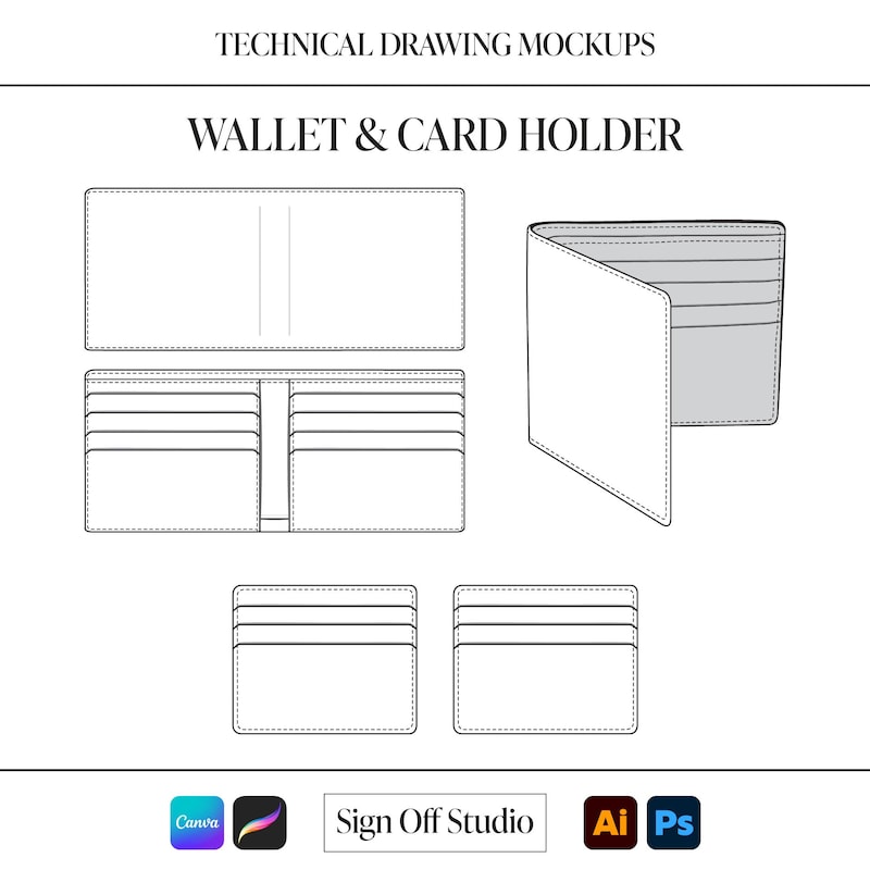 Technical Bag Sketches - Etsy