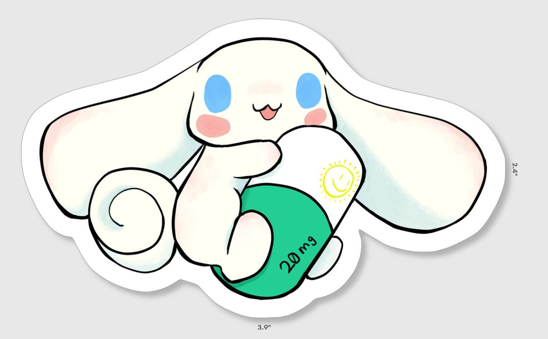 Cinnamoroll Mental Health Sticker - Etsy