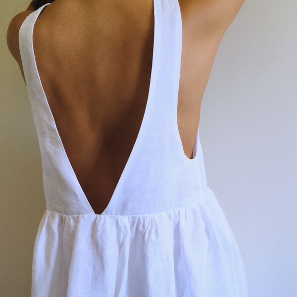 Open Back Dress - Etsy