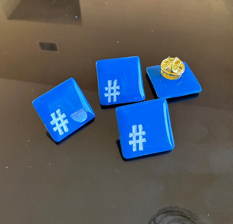 Blue Square Pin, Stand up to Jewish Hate, Antisemitism Pin, Blue Square ...