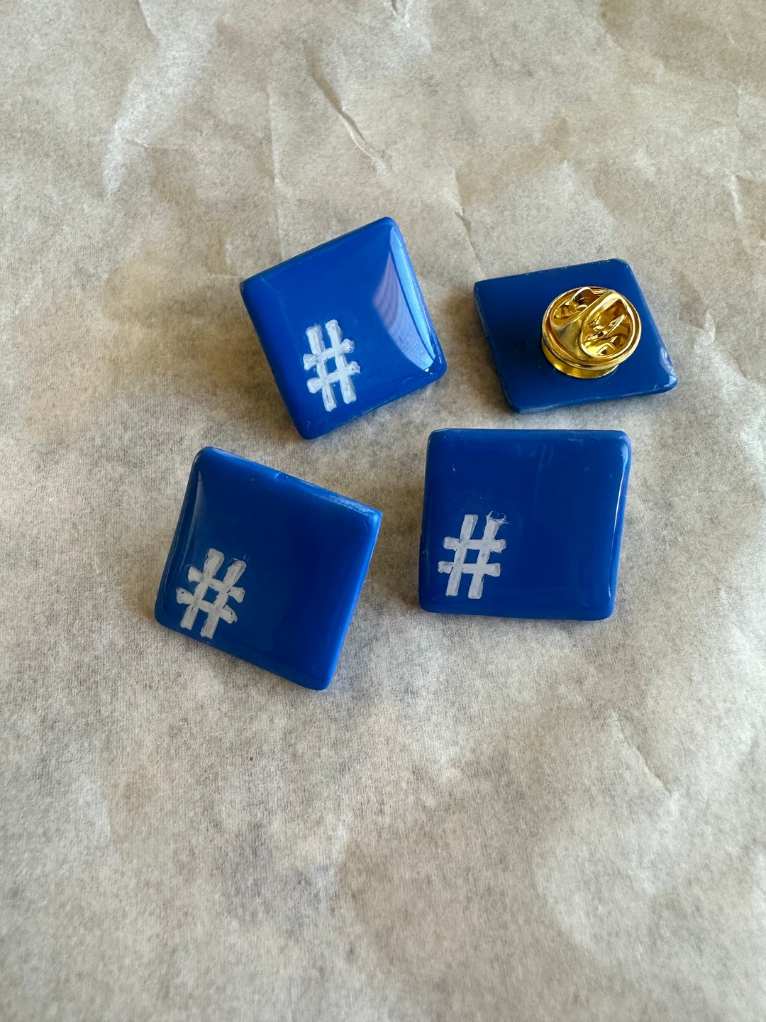 Blue Square Pin, Stand up to Jewish Hate, Antisemitism Pin, Blue Square ...