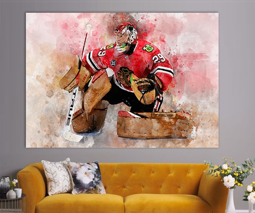 Marc-andre Fleury Canvas Print, Marc-andre Fleury Fan Gift, Hockey ...
