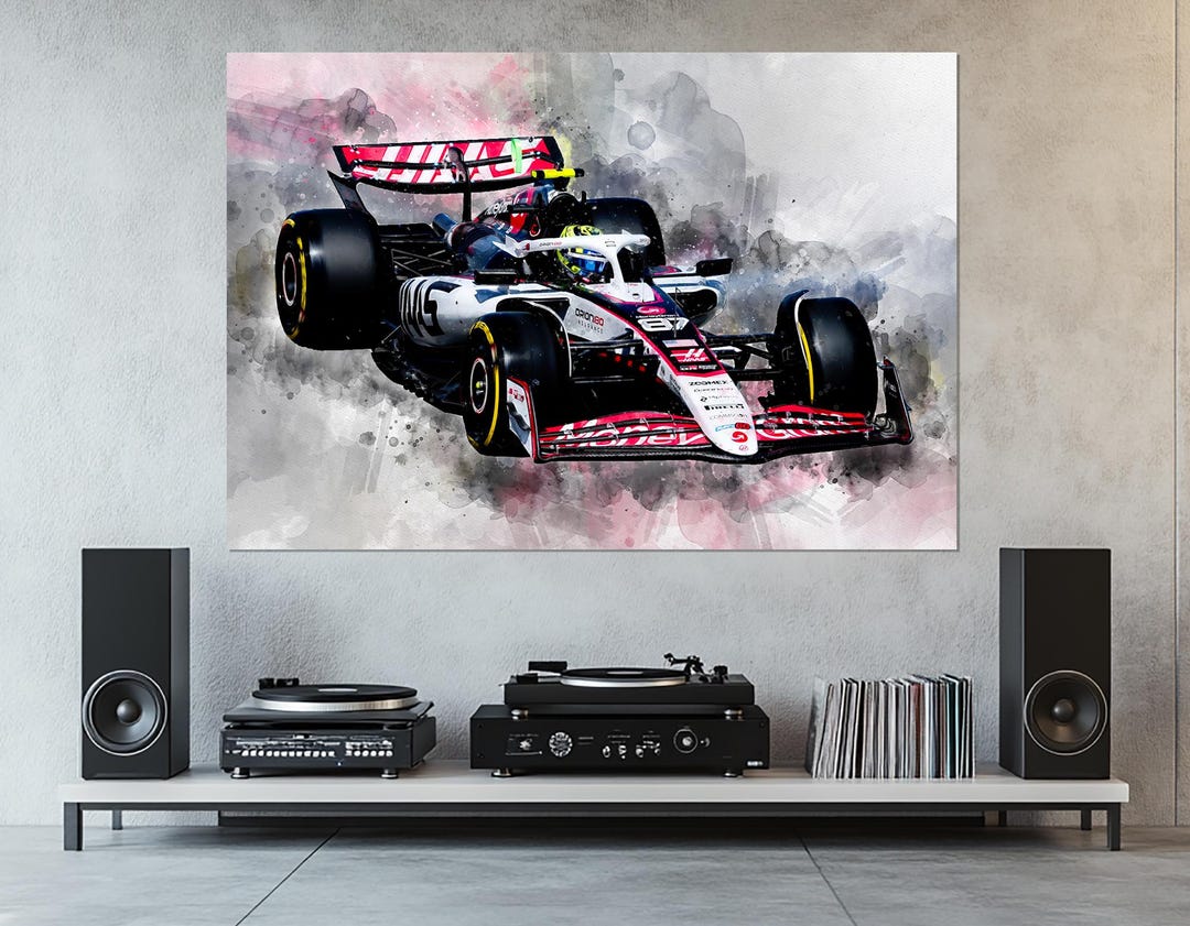 Oliver Bearman Canvas Print, Formula 1 Fan Gift, Oliver Bearman ...