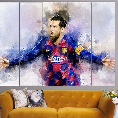 Lionel Messi Canvas Print Lionel Messi Wall Art Canvas Room - Etsy