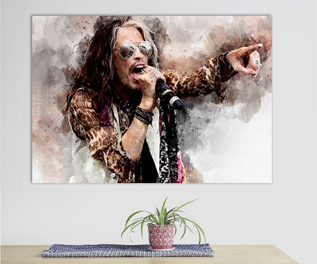 Steven Tyler Canvas Print, Aerosmith Wall Art, Canvas Wall Art ...