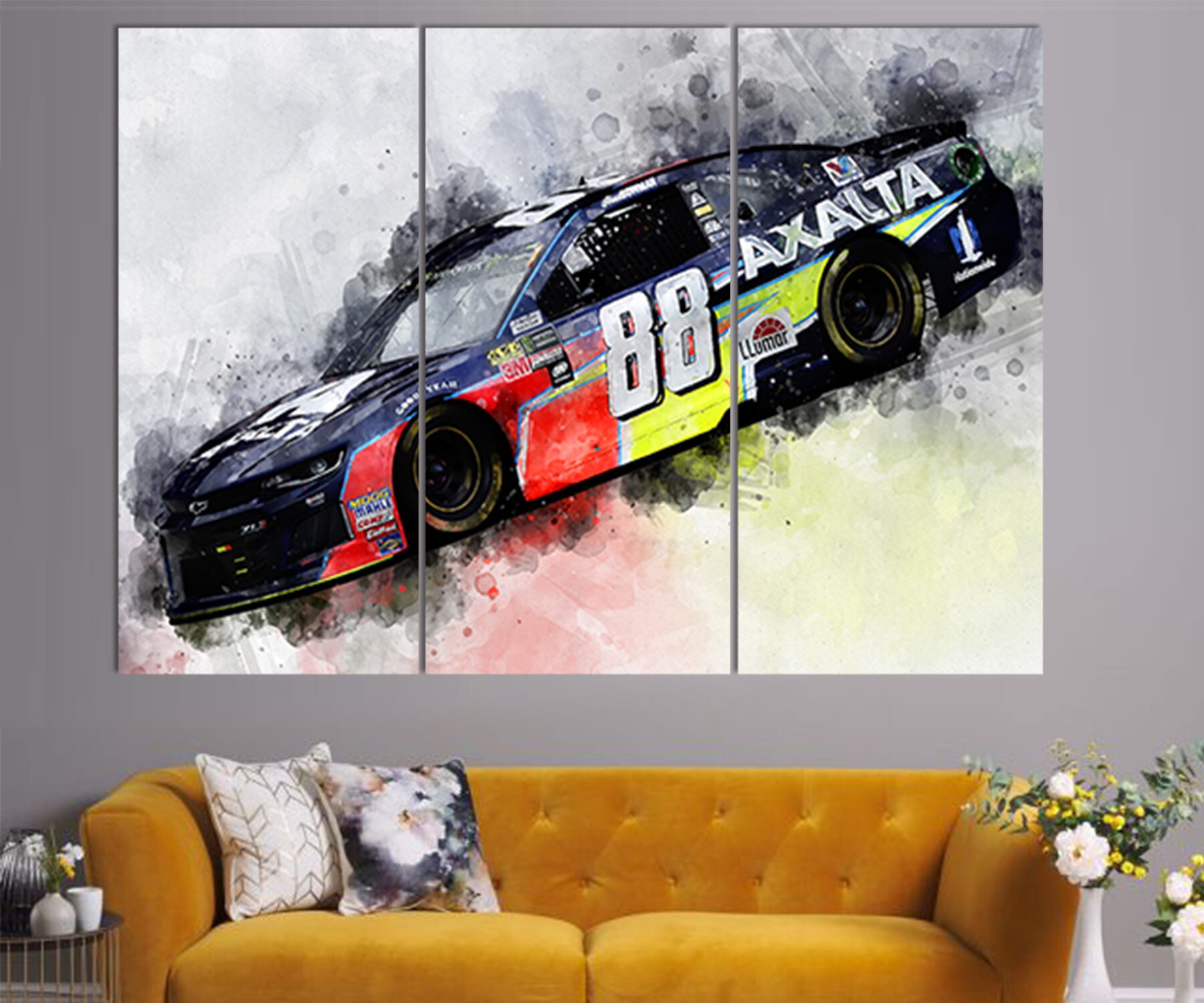 Alex Bowman Canvas Print NASCAR Room Decor NASCAR Fan Gift - Etsy