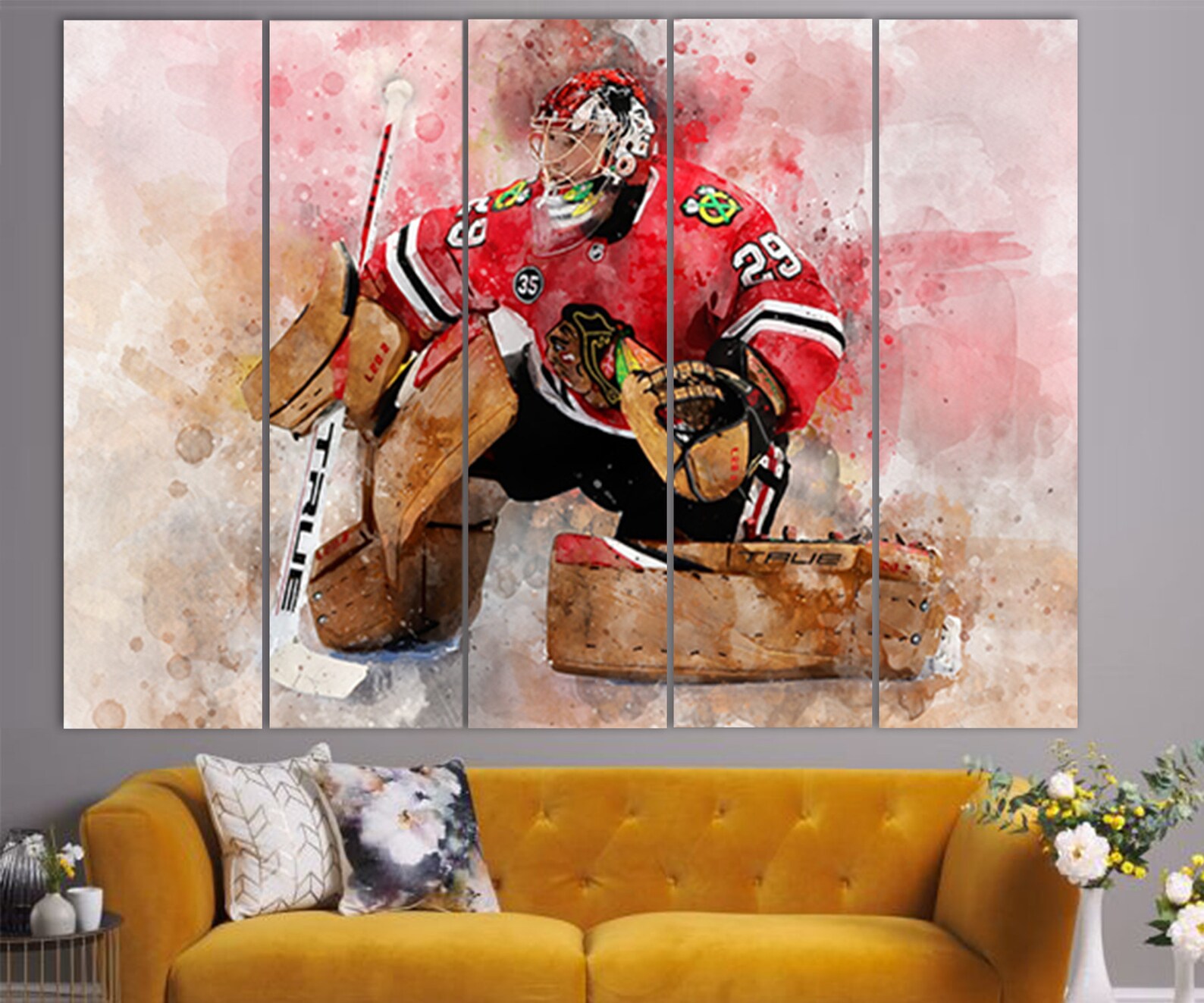Marc-andre Fleury Canvas Print, Marc-andre Fleury Fan Gift, Hockey ...