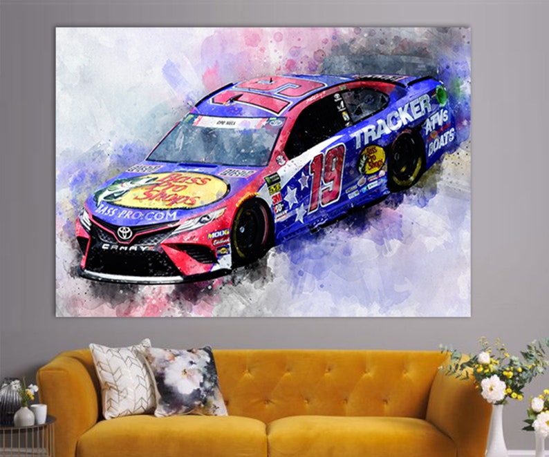 Martin Truex Jr. Canvas Print NASCAR Room Decor NASCAR Fan - Etsy