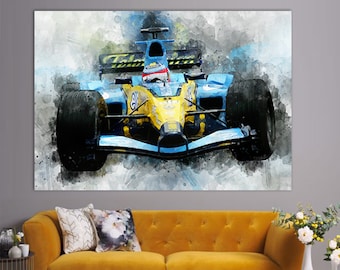 Fernando Alonso Renault R25 Poster Championship 2005 Formula One Print ...