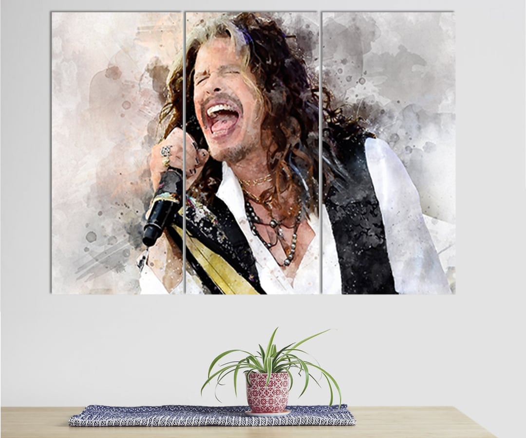 Steven Tyler Canvas Print, Aerosmith Wall Art, Canvas Room Decor ...