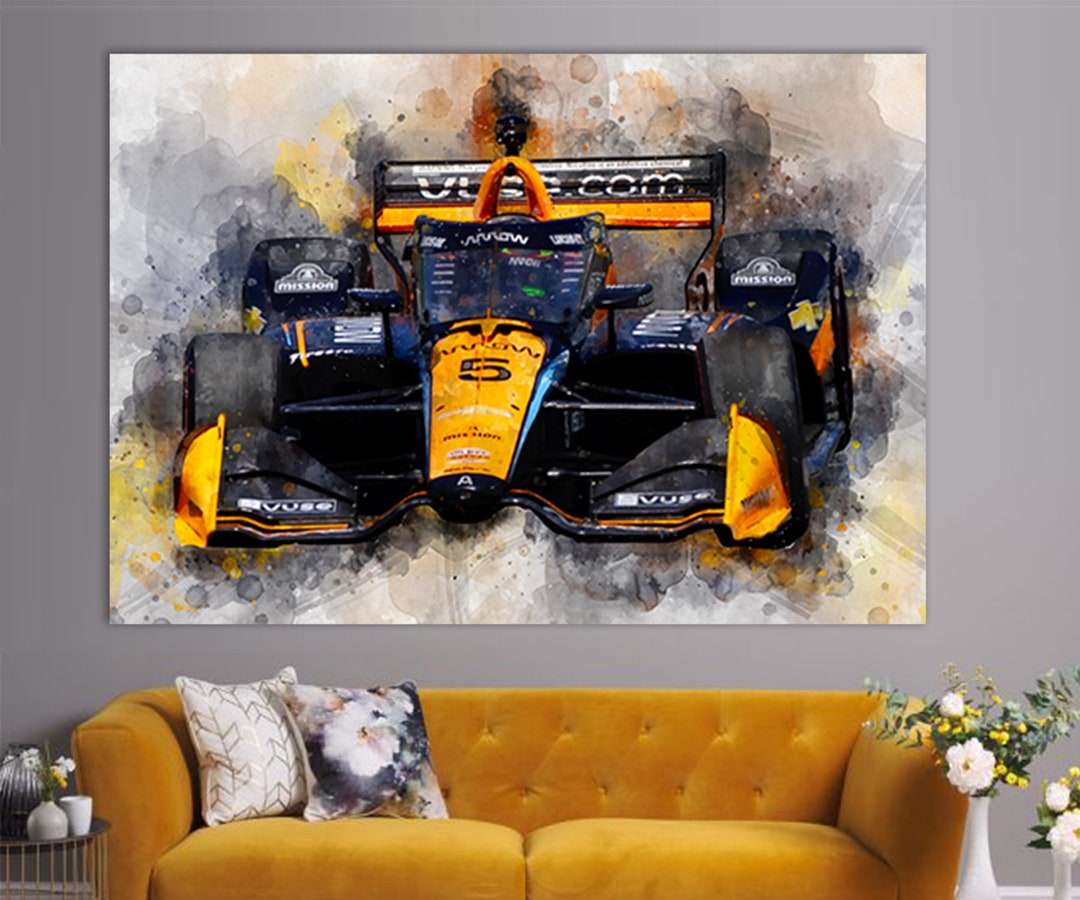 Pato O'ward Canvas Print, Indycar Wall Art, Canvas Wall Art, Indycar ...