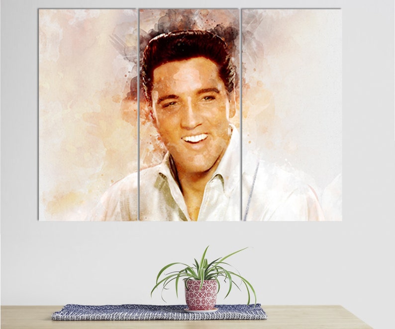 Elvis Presley Canvas Print Elvis Presley Room Decor Canvas - Etsy
