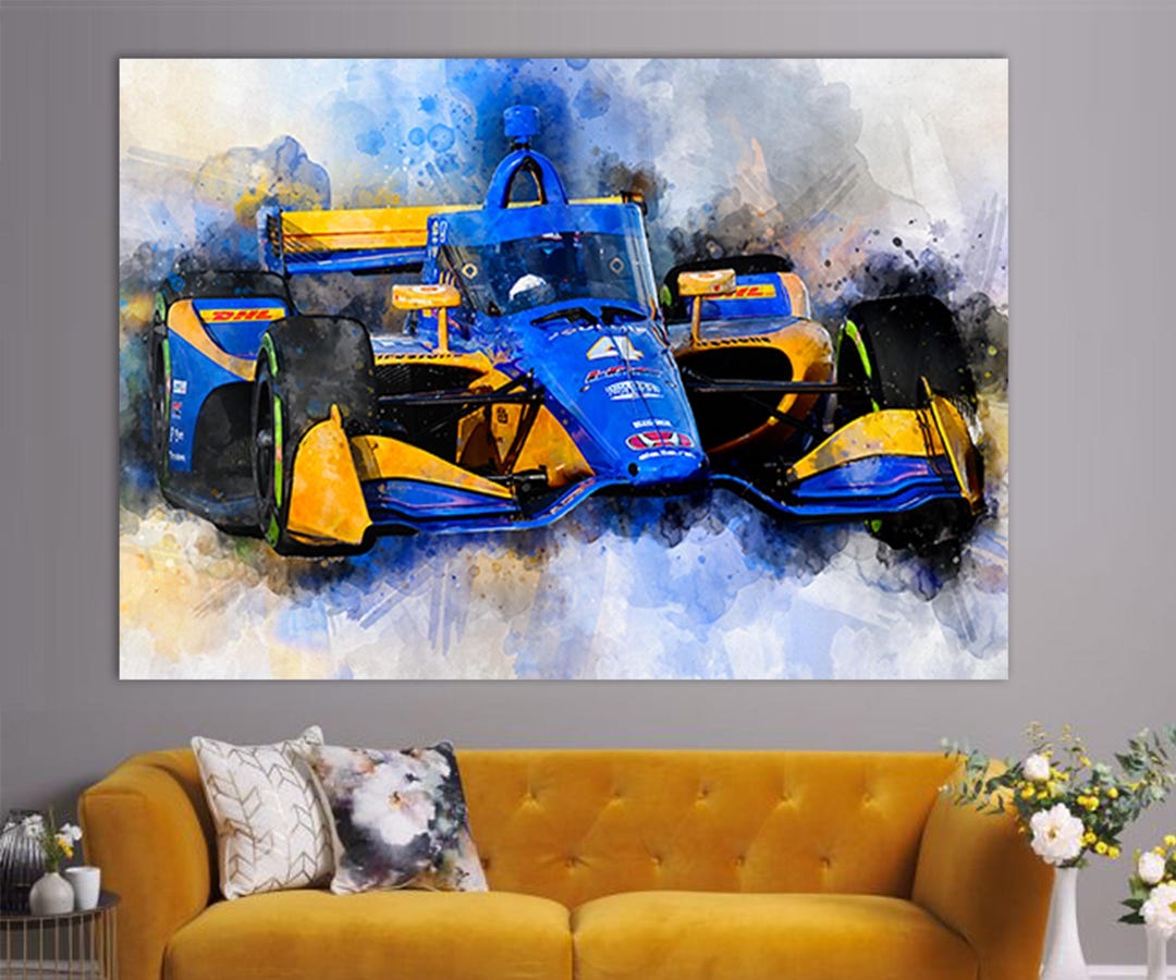 Kyffin Simpson Canvas Print, Indycar Wall Art, Canvas Wall Art, Indycar ...